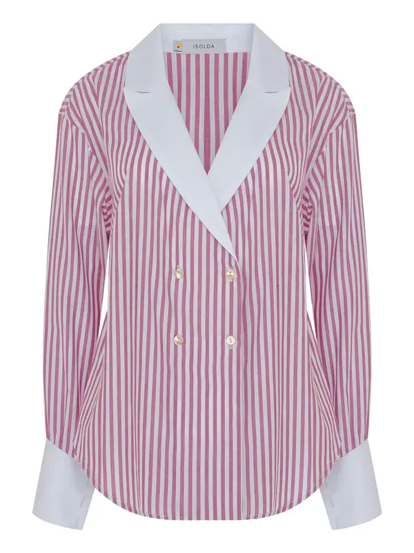 Isolda Anavilhanas Striped Shirt - Purple