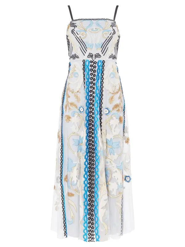 TEMPERLEY LONDON Alessia Midi Dress - Blue