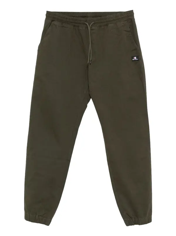 Champion Logo Patch Jogger Pants - Green