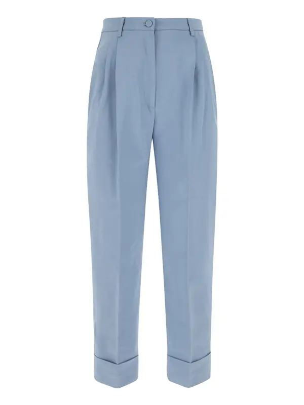 HEBE STUDIO Tapered Trousers - Blue