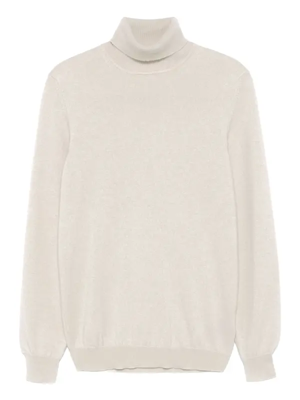 Fedeli Cashmere Roll Neck Sweater - Neutrals