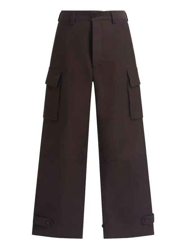 Marni Cotton Cargo Pants - Brown