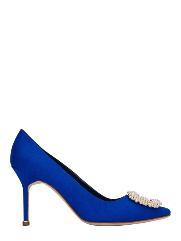 Manolo Blahnik Hangisi 105mm Pumps - Blue