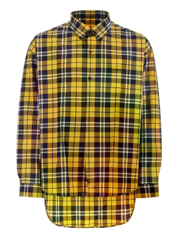 Givenchy Check-print Shirt - Yellow
