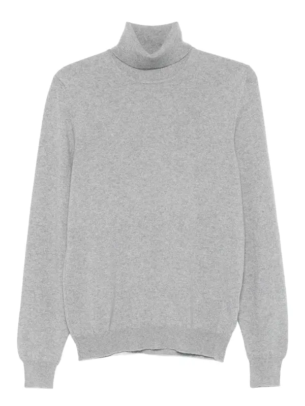 Fedeli Cashmere Roll Neck Sweater - Grey