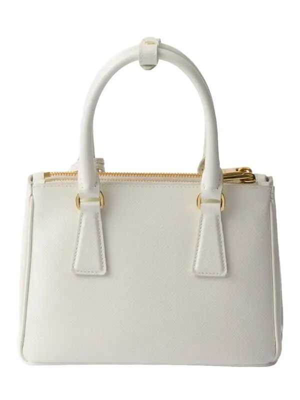 Prada Mini Galleria Leather Tote Bag - White