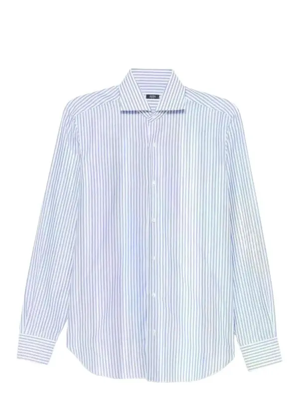 BARBA NAPOLI Striped Shirt - Blue