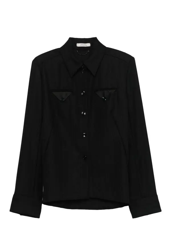 Dorothee Schumacher Pinstripe Jacket - Black