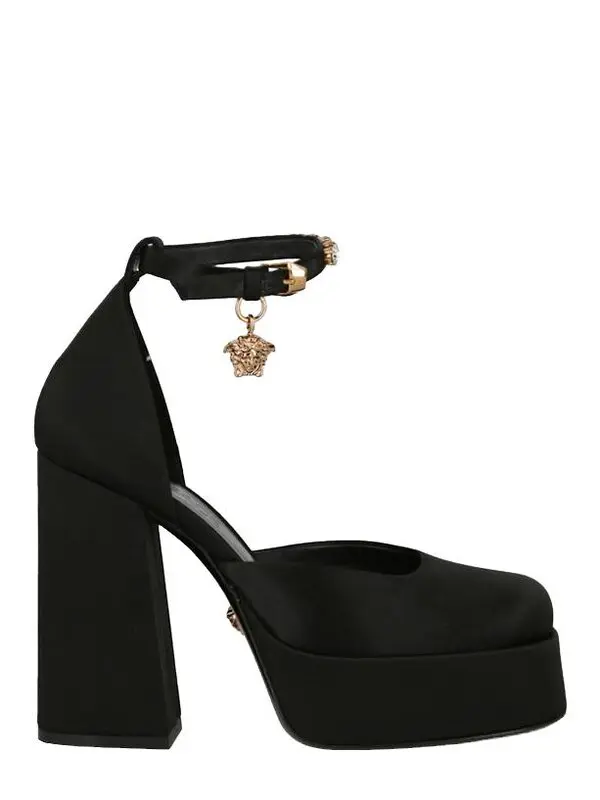 Versace Medusa Aevitas Platform Pumps - Black/gold