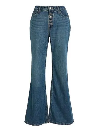 Ralph Lauren High-rise Flare Jeans In Cotton And Lyocell - Blue