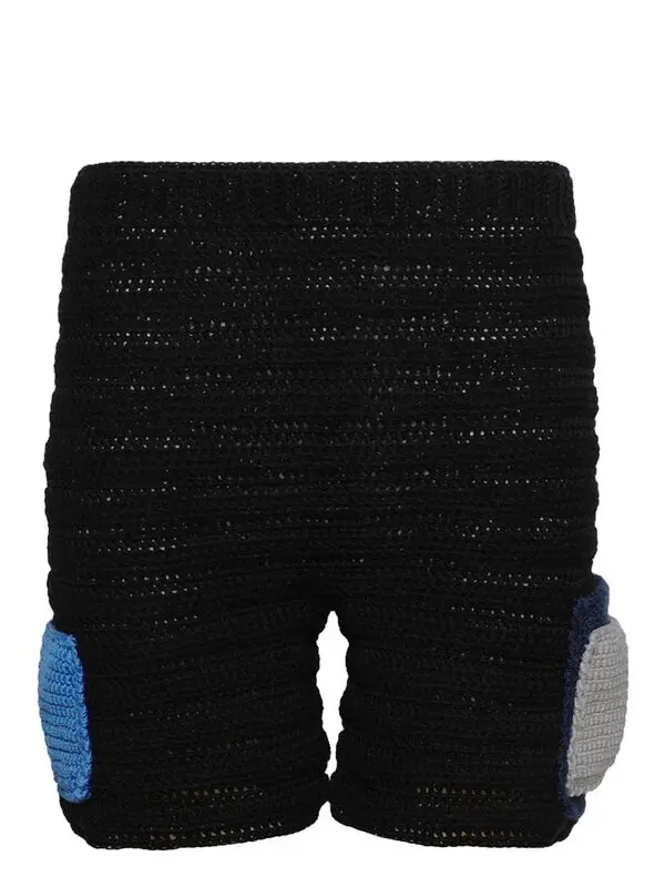 MAYSHA Rai Crochet Shorts - Black