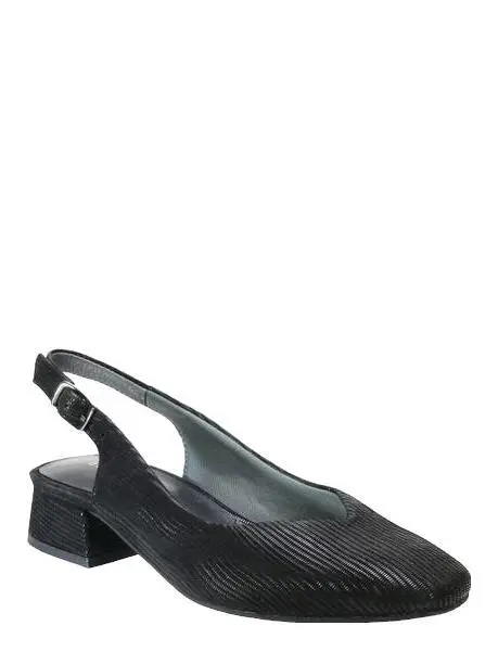 DAVID TATE Sugar Slingback Pumps - Black Nappa