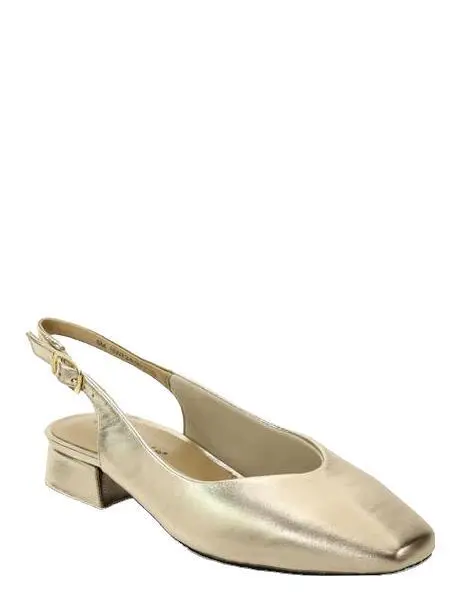 DAVID TATE Sugar Slingback Pumps - Platinum