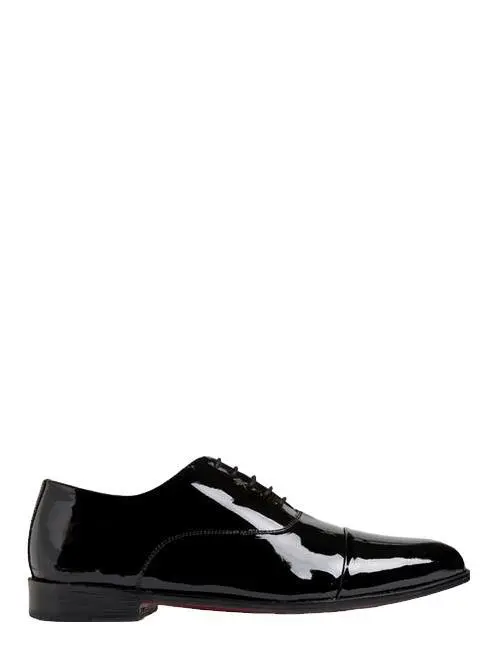 CARLOS SANTANA Patent Cap-toe Oxford - Black Patent