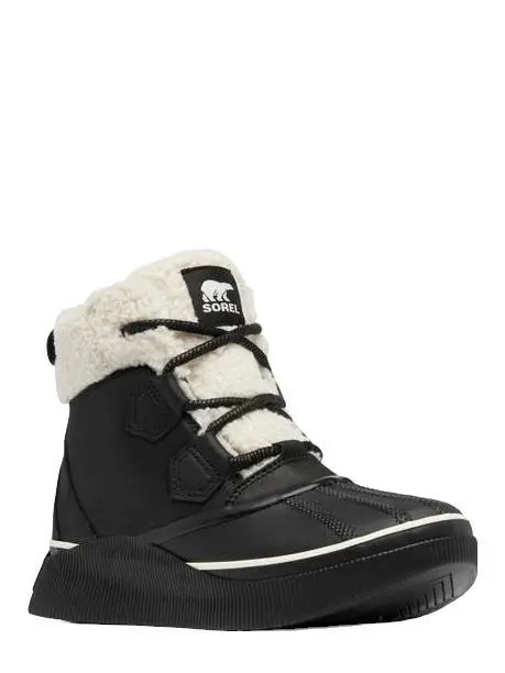 Sorel Out N About Iv Chillz Waterproof Duck Boot - Black/ Chalk