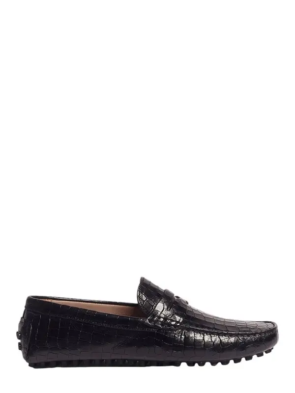 CARLOS BY CARLOS SANTANA Ritchie Penny Loafer - Black Croco