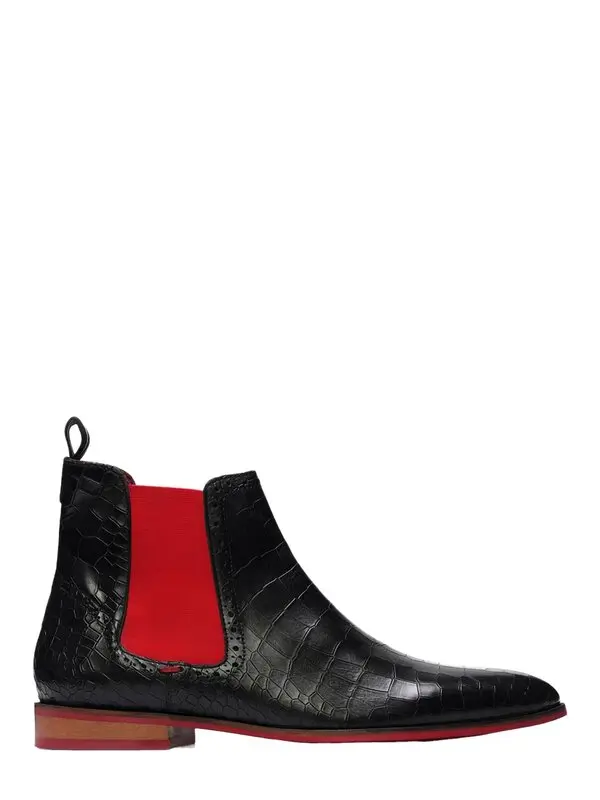CARLOS BY CARLOS SANTANA Mantra Chelsea Boot - Black Croco