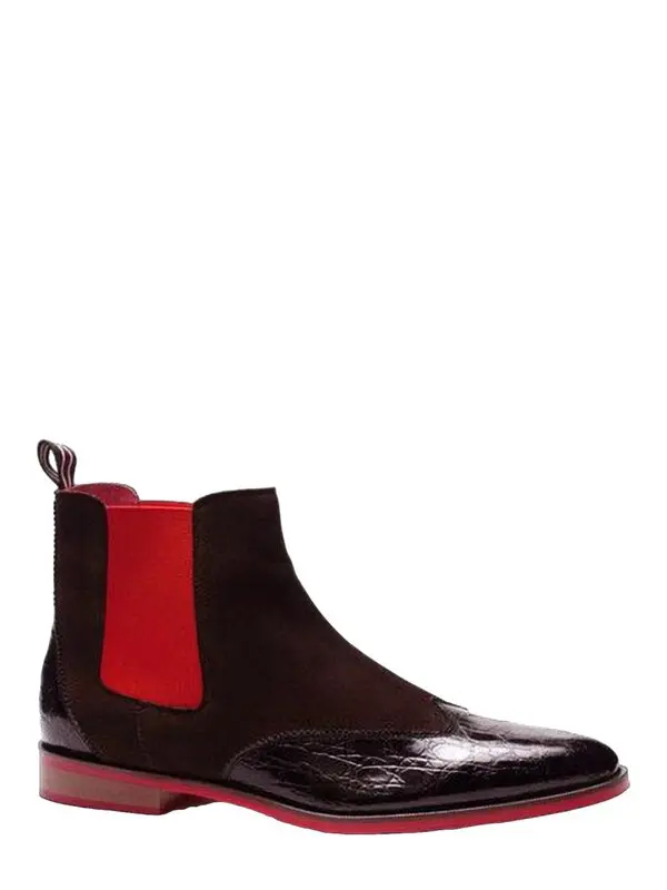 CARLOS BY CARLOS SANTANA Mantra Chelsea Boot - Brown Leather/suede