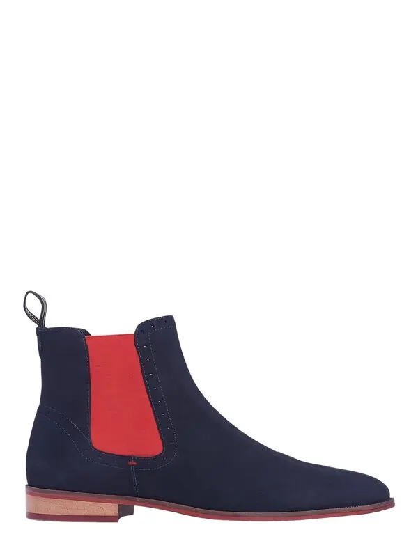 CARLOS BY CARLOS SANTANA Mantra Chelsea Boot - Deep Blue Suede