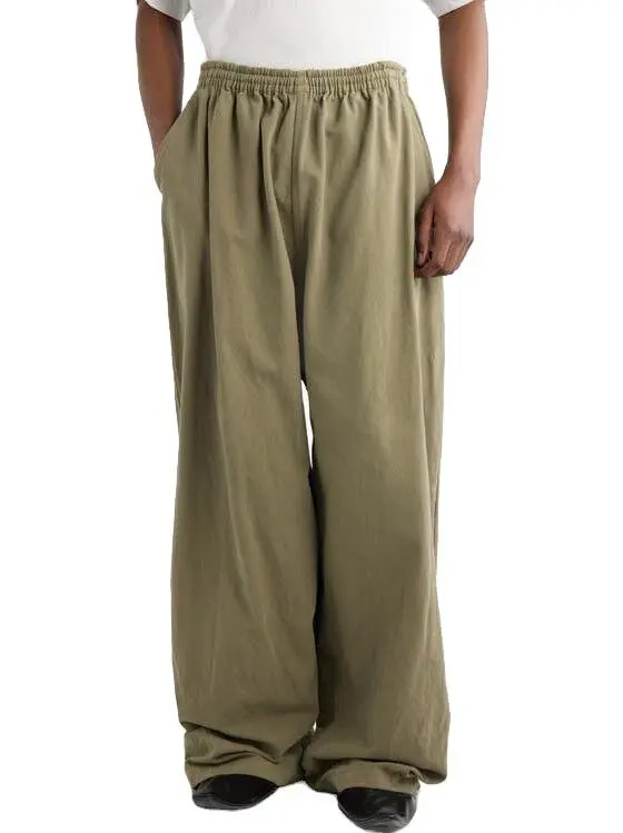Balenciaga Baggy Cotton Canvas Pants - Linden