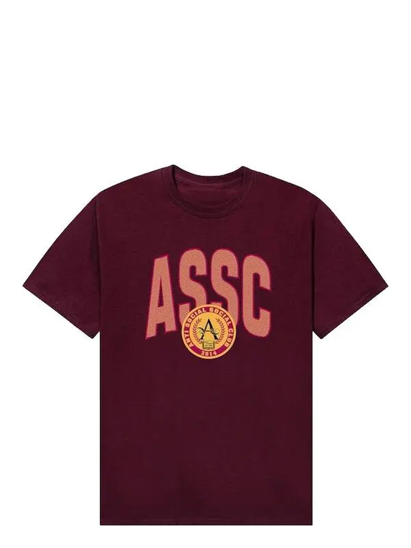 ANTI SOCIAL SOCIAL CLUB Institution Tee Shirt - Maroon