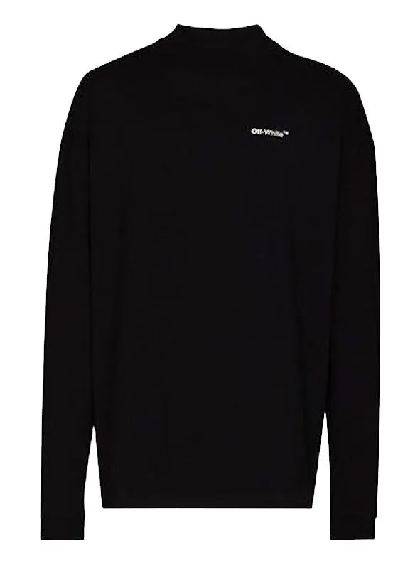 Off-White Caravaggio Arrow Mockneck Top - Black/white