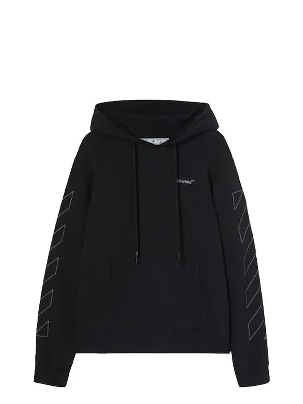 Off-White Diag Outline Slim Hoodie - Black