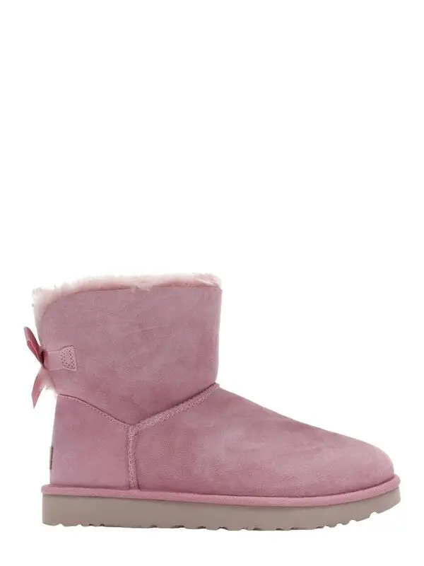 UGG Mini Bailey Bow Ii Ankle Boots - Dusty Orchid
