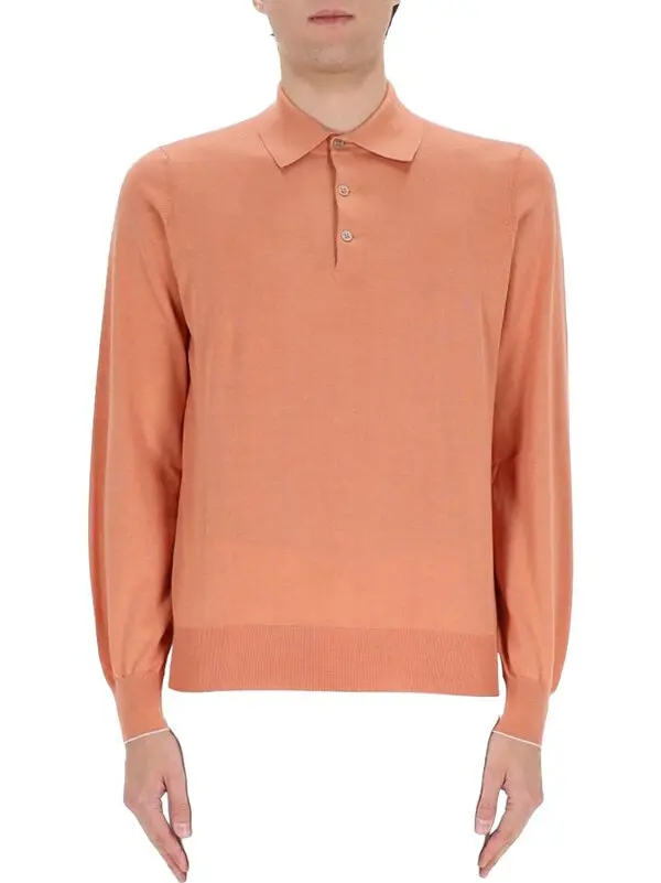 Brunello Cucinelli Polo Shirt - Orange