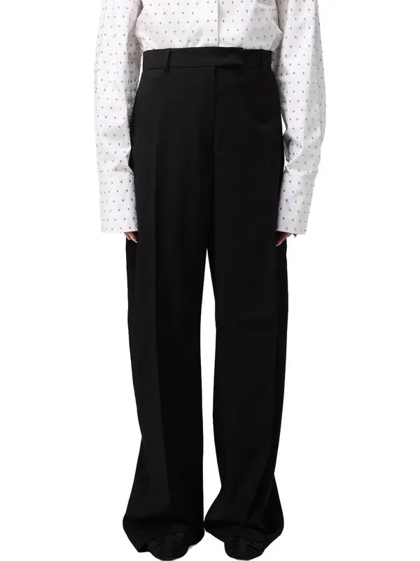 Sportmax Tailored Wide Leg Trousers - Black