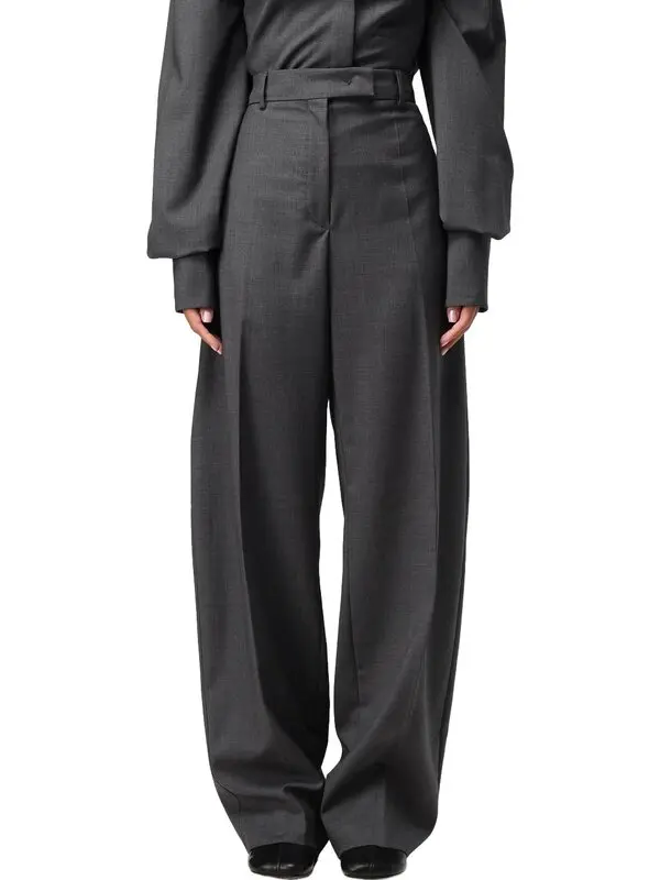 Sportmax Tailored Wide Leg Trousers - Grey
