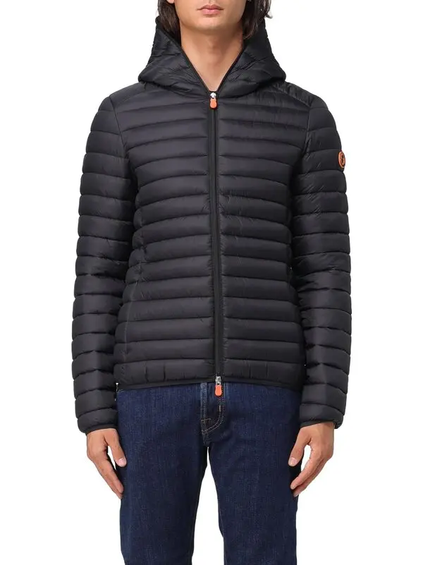 SAVE THE DUCK Hooded Puffer Jacket - Black