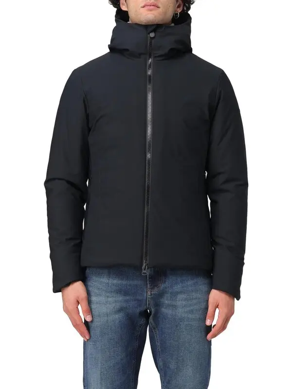 SAVE THE DUCK Quilted Zip Up Jacket - Black
