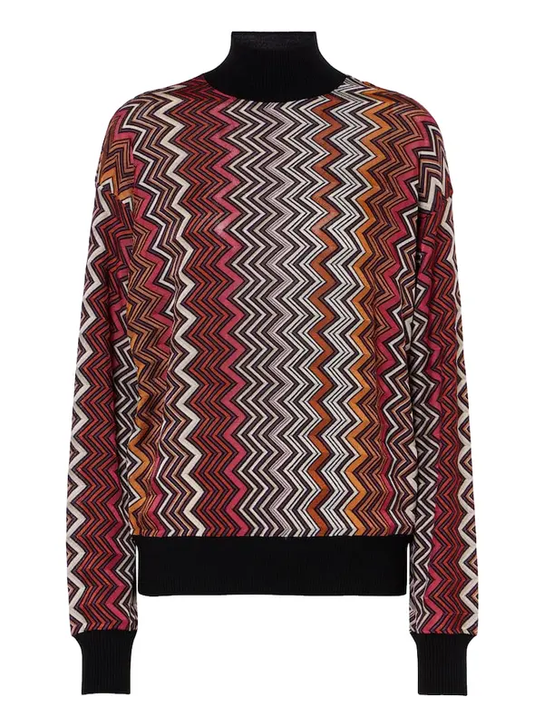 Missoni Zigzag Turtleneck Sweater - Multicoloured