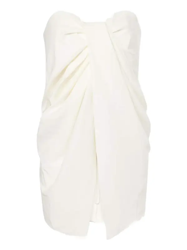 Tove Tuiren Draped Top - White