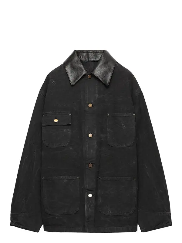 Prada Canvas Oversized Jacket - Black