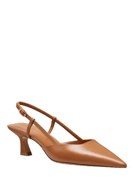 STUART WEITZMAN Vinnie 50 Slingback Pump - Macchiato