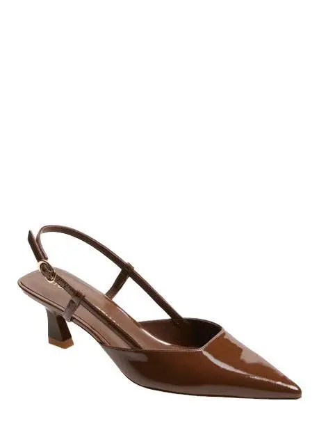 STUART WEITZMAN Vinnie 50 Slingback Pump - Walnut