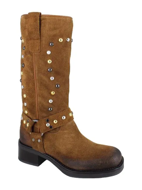 ZIGI Cinnia Studded Water Resistant Boots - Tan