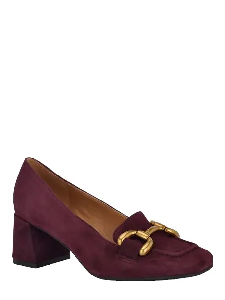 Nine West Veepe Bit Loafer Pumps - Dark Red