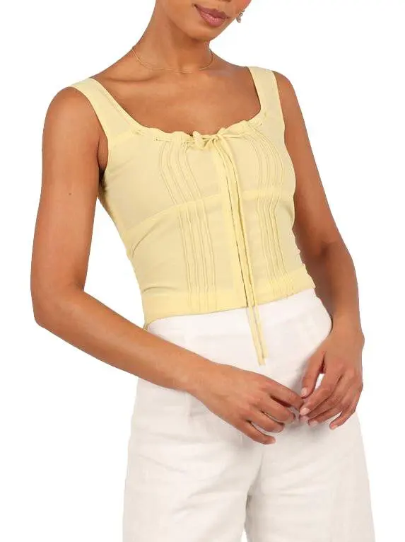 PETAL & PUP Alice Corset Top - Honeysuckle Yellow