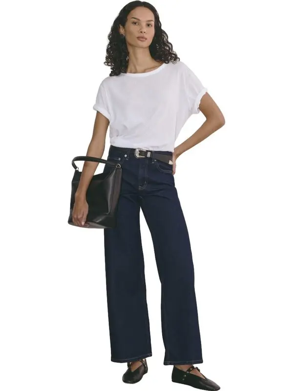 Everlane Mid-way Organic Cotton Jean - Pure Blue