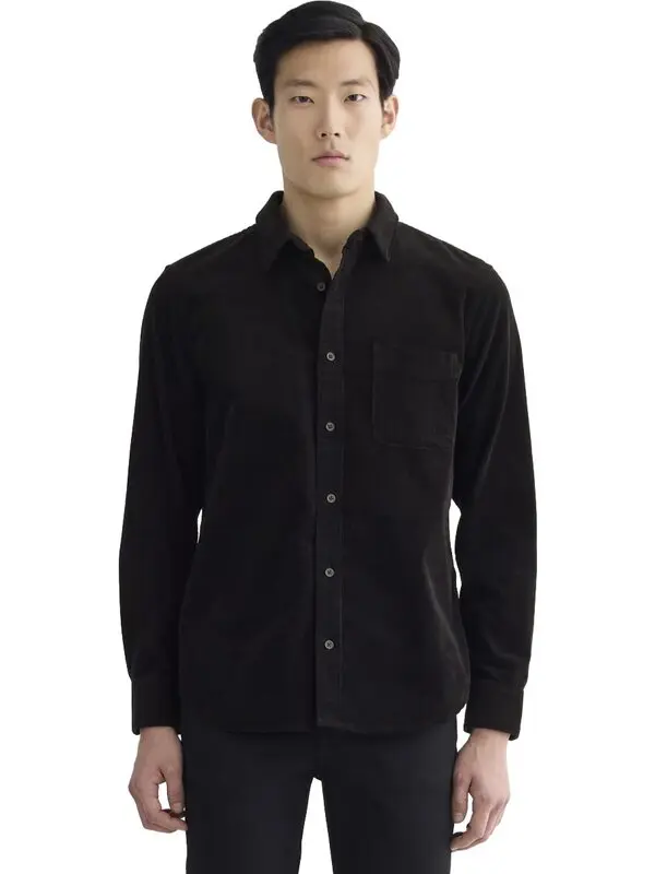 Everlane Classic Shirt, Corduroy Cotton - Black