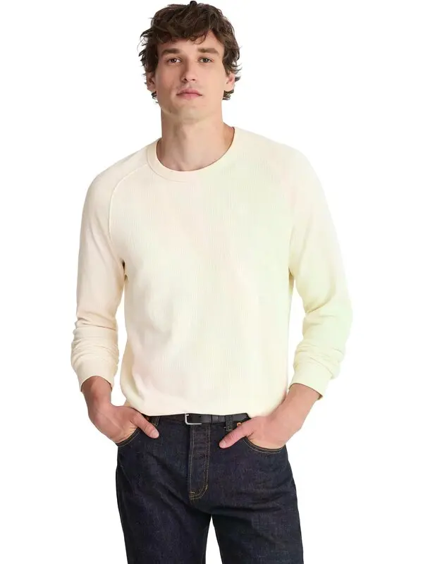 Madewell Long-sleeve Thermal Tee - Parchment