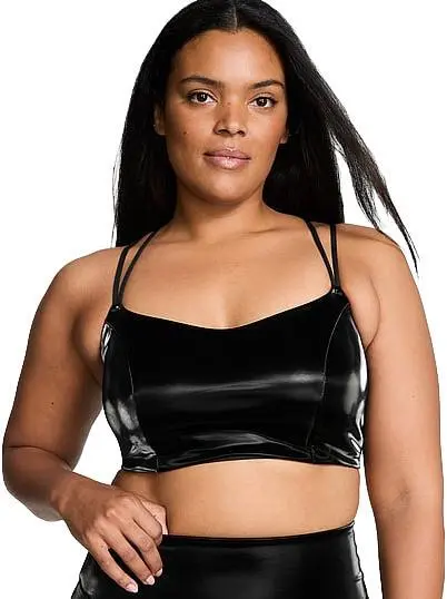 Victoria's Secret Vsx Elevate™ Stretch-comfort Strappy-back Sports Bra - Black