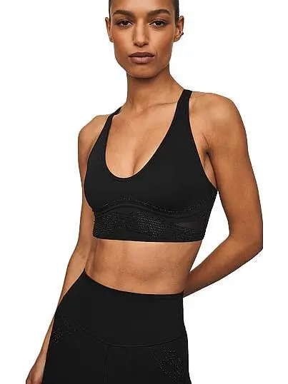 Victoria's Secret Vsx Elevate™ Refined Contours Plunge Bra - Black