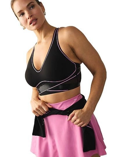 Victoria's Secret Vsx Elevate™ Refined Contours Plunge Bra - Black