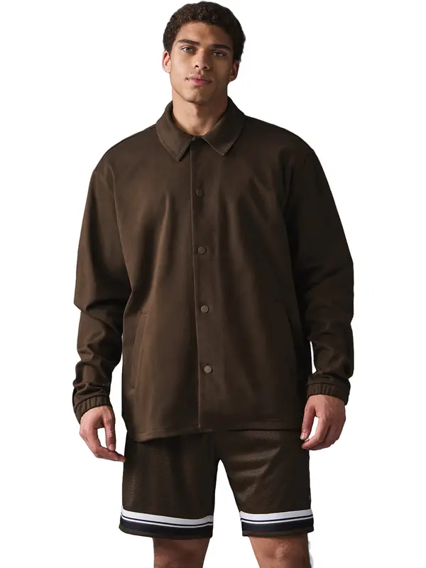Alo Yoga Edition Sueded Jacket - Espresso