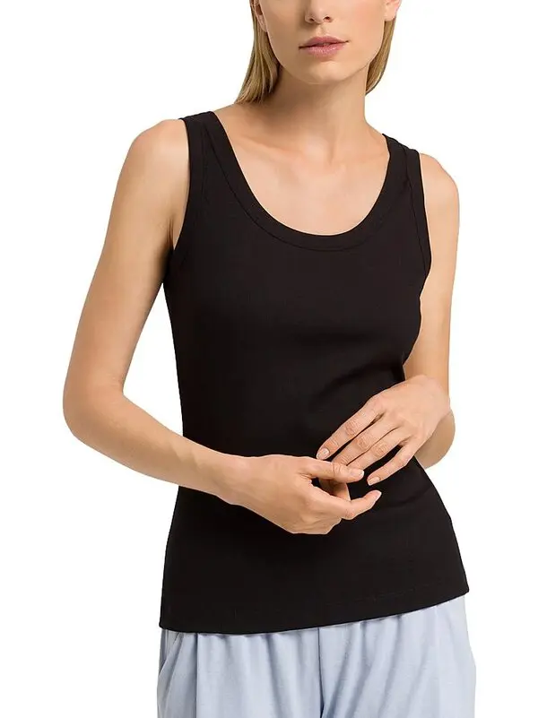 Hanro Sleep & Lounge Tank Top - Black