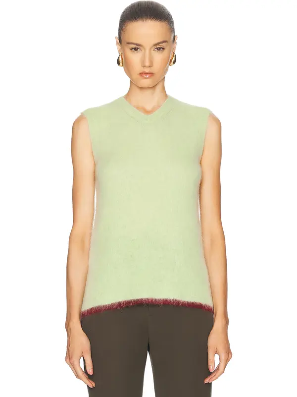 ZANKOV Yasemin Knit Vest - Pistachio